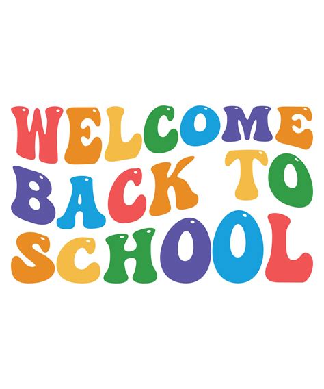 Welcome Back To School T Shirt Print Template 26520494 Vector Art At