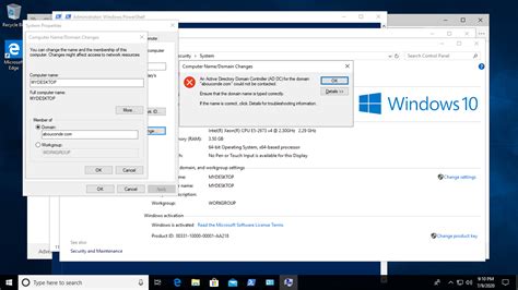An Active Directory Domain Controller Addc For The Domain Could Not Be Contacted Abou Conde