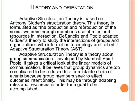 Adaptive Structuration Pptx