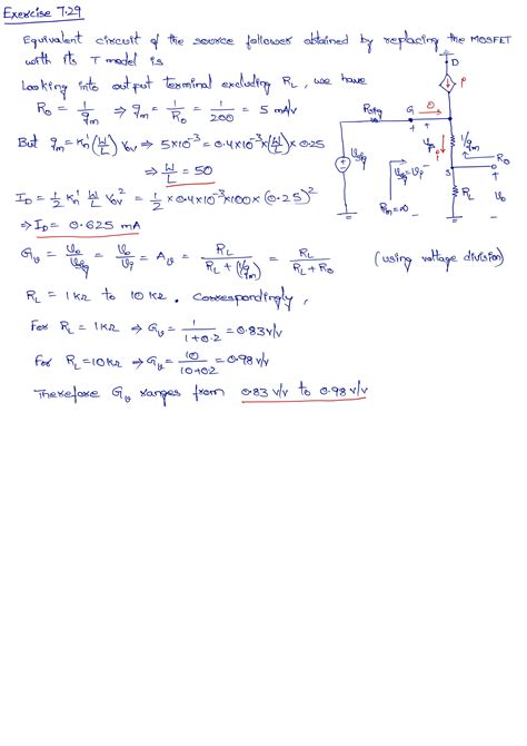 D729 A Mosfet Is Connected In The Source Follower Configuration And