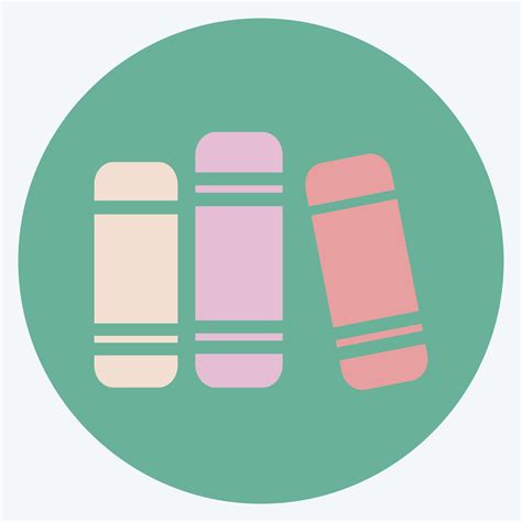 Icon Books Suitable For Mobile Apps Symbol Color Mate Style Simple Design Editable Design