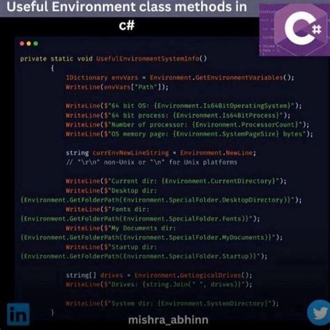 Csharp Dotnet Systeminfo Backenddevelopment Programminginsights Abhinn Mishra