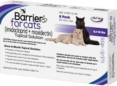 Barrier Topical Solution For Cats 91 18 Lbs Easy Refills Chewy Rx