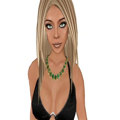 Second Life Marketplace Emerald And Gold Necklace