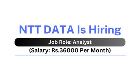 Ntt Data Is Hiring Work From Office Job Analyst Job Urgent Hiring Apply Now Dailyjobs4you