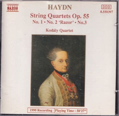 String Quartets Op 55 Nos 1 3 Joseph Haydn Kodály Quartet Kodaly Quartet Muziek Bol