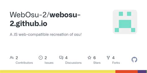 GitHub WebOsu Webosu Github Io A JS Web Compatible Recreation Of Osu