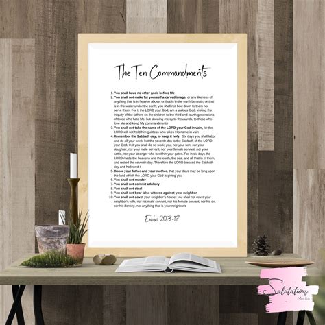 The Ten Commandments Exodus 203 17 Scripture Verse Bible Verse