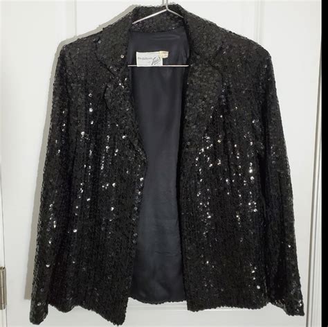 Vintage The Gilberts For Tally Sequins Blazer Gem