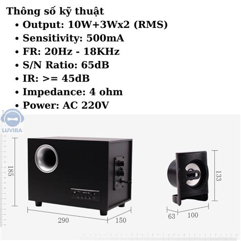 Loa Bluetooth Vi Tính Mini Bass Mạnh Loa Máy Tính Pc Laptop điện Thoại Tivi để Bàn Luviba T06