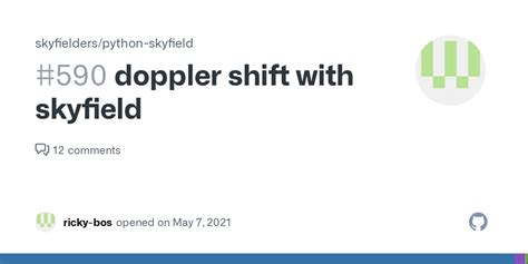 Doppler Shift With Skyfield · Issue 590 · Skyfielderspython Skyfield