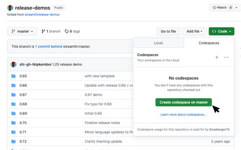 develop streamlit apps in browser with github codespaces
