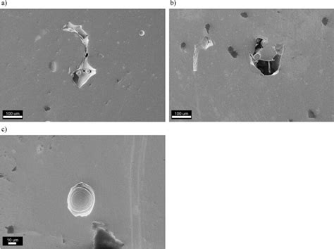 Typical Defects A Binding Defects Containing Unmelted Particles B Download Scientific Diagram