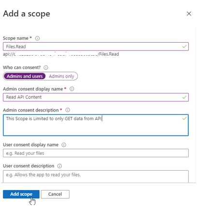 When The Scopes Are Created Make A Note Of Them For Use In A Subsequent Step