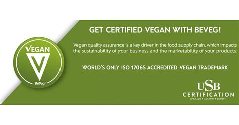 Usb Certification Officially Authorized To Do Vegan Certification By