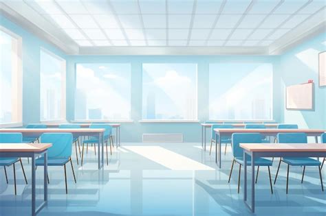 Premium Photo Blur Classroom Education Background Empty School Class
