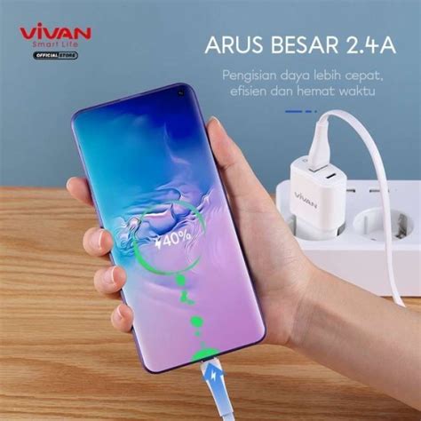 Promo Vivan Kabel Data Type C Fast Charge Flat Series Data Cable Usb C M Trend Diskon Di