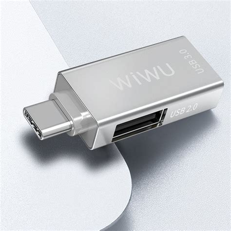 WiWU T02 Type C 2 In 1 Hub To Dual USB C Adapter Universal Adapter