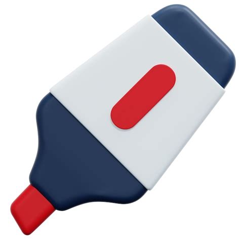 Premium Photo Highlighter 3d Render Icon Illustration