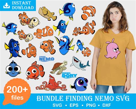 Finding Nemo Svg Bundle Finding Dory Svg Darla Costume Cr Inspire
