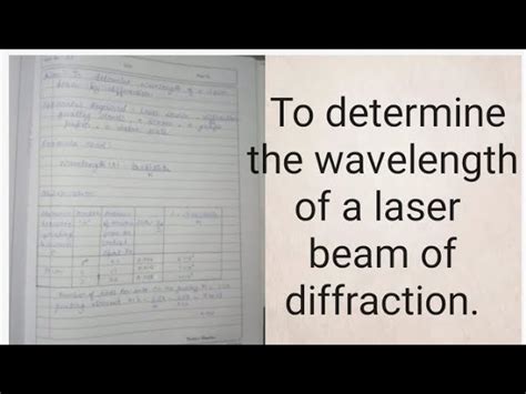 Diffraction Grating Experiment Readings