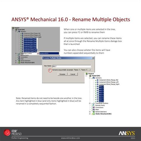 Edrmedeso On Linkedin Rename Multiple Objects With The New Ansys 160