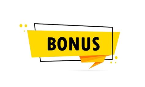 보너스 종이 접기 스타일 연설 거품 배너입니다 보너스 텍스트가 있는 스티커 디자인 템플릿입니다 벡터 Eps 10입니다 흰색 배경에 고립 프리미엄 벡터