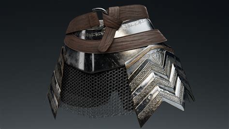 Artstation Female Knight Skirt Armor Set Lowpoly Game Assets