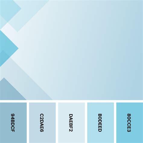 Sky Blue Color Palette