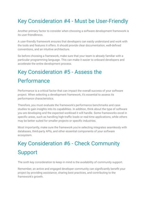 Software Development Frameworks Overview Benefits Key Considerations Pdf