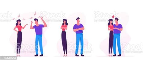 다툼 맹세와 사랑의 부부의 화해 남자와 여자는 물건을 밖으로 정렬 싸움 가족 생활 남편과 아내 사이의 스캔들 인간 관계를