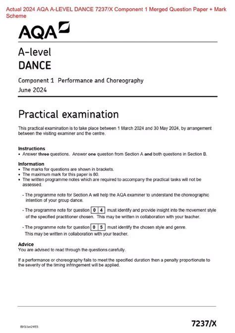 Actual 2024 Aqa Gcse Combined Science Trilogy 8464 P 1h Physics Paper 1h Merged Question Paper