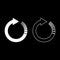 Circle Arrow With Tail Effect Circular Arrows Refresh Update Concept