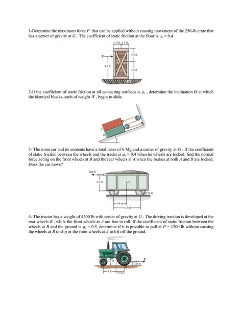 1 Determine The Maximum Force P That Can Be Applied Without