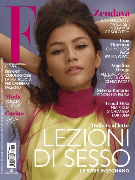 Zendaya F Magazine Magazine 07 May 2024 Cover Photo Italy