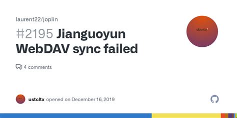 Jianguoyun Webdav Sync Failed · Issue 2195 · Laurent22joplin · Github