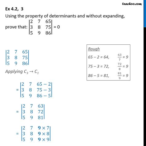 ex 4 2 3 prove using property 2 7 65 3 8 75 5 9 86 0