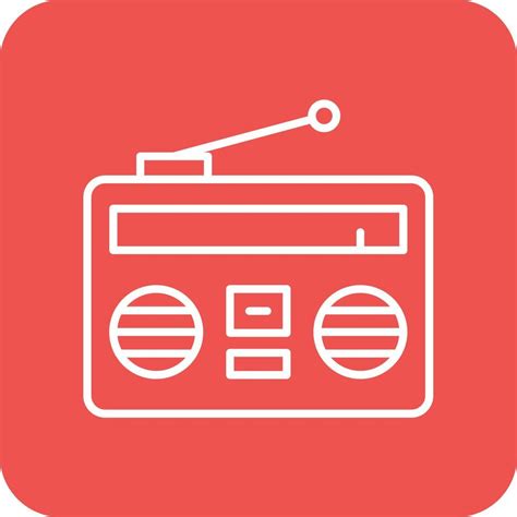 Radio Line Round Corner Background Icons 14808043 Vector Art At Vecteezy