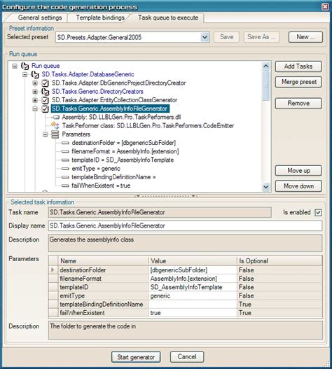 Llblgen Pro Designer Generating Code