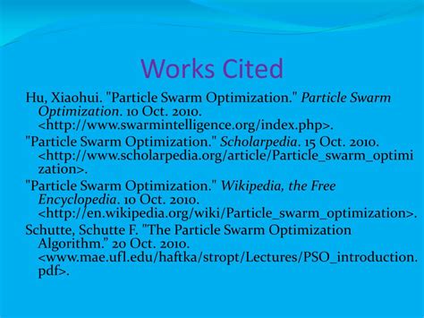 Ppt Particle Swarm Optimization Pso Powerpoint Presentation Free Download Id 831133