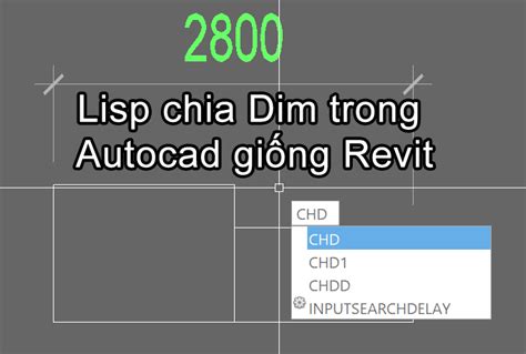 Lisp Chia Dim Trong Autocad Giống Revit