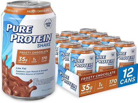 Pure Protein Frosty Chocolate Shake 35g Complete Protein Ready To
