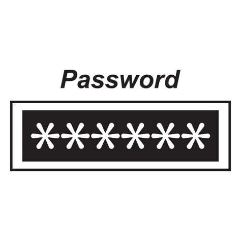 Password Logo Design Royalty Free Vector Image