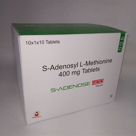 S Adenose 400 S Adenosyl L Methionine 400 Mg Tablets Merdica