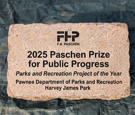 Finalists Named For 2025 Paschen Prize For Public Progress F H