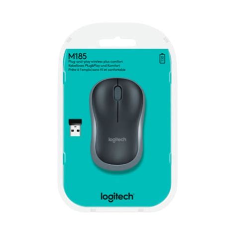 Mouse Wireless Logitech M185 Receptor Usb Gray Logitech