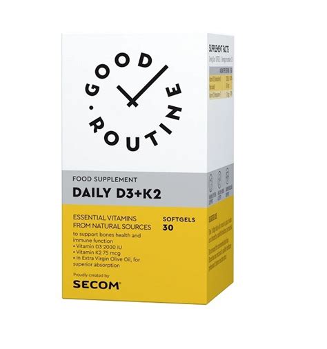 Secom Daily D3 K2 30 Capsule Helpnet Ro