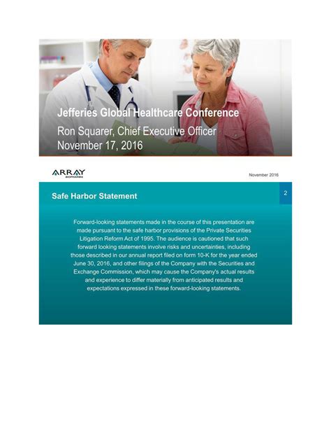 Array Biopharma Arry Presents At Jefferies London Healthcare