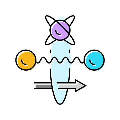 Gate Quantum Technology Color Icon Vector Illustration Stock