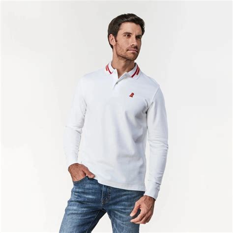 Polo De Hombre James Bark Mangas Larga Stripped Regular Fit James